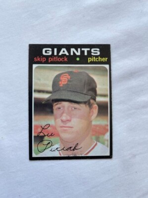 DCC: 1971 Topps #19 Skip Pitlock San Francisco Giants EX+ ERROR ...
