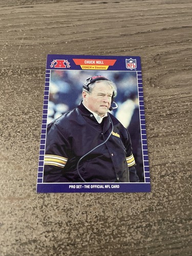1989 Pro Set Football Card #355B Chuck Noll RC Three | eBay