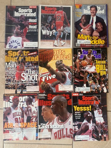 11 Michael Jordan Sports Illustrated Covers + Rare Air Photo ...