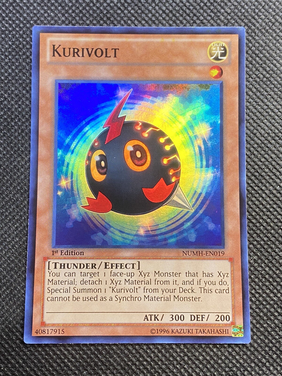 Yu-Gi-Oh! TCG Kurivolt Number Hunters NUMH-EN019 Unlimited Super Rare ...