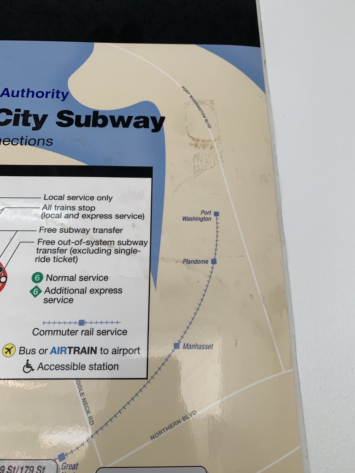 Large NYC Subway Map NYCT MTA Station Poster 46x58 May 2008 | eBay