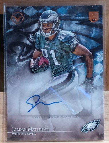 2014 Topps Valor Auto Jordan Matthews #VA-JMA Rookie Autograph RC ...