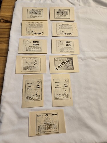 11 Vintage Rare Comic Cartoon Joke Book Adult Military LAFFS Hi-Jinx ...
