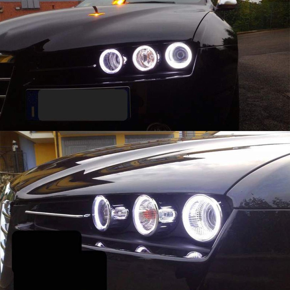 6x Led Angel Eyes Halo Rings Lights Headlight Kit For Alfa Romeo 159 ...