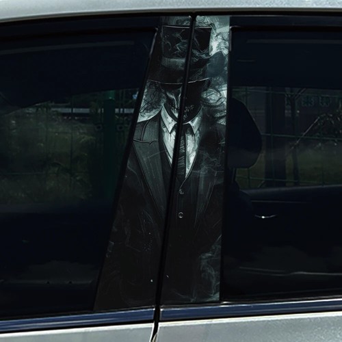 Gentlemen Car Center Pillar Sticker B-Pillar Protective Film Decoration ...