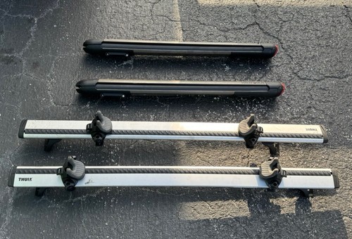 Yakima Fatcat Ski and Snowboard Rack with Thule Aero Cross Bars and ...