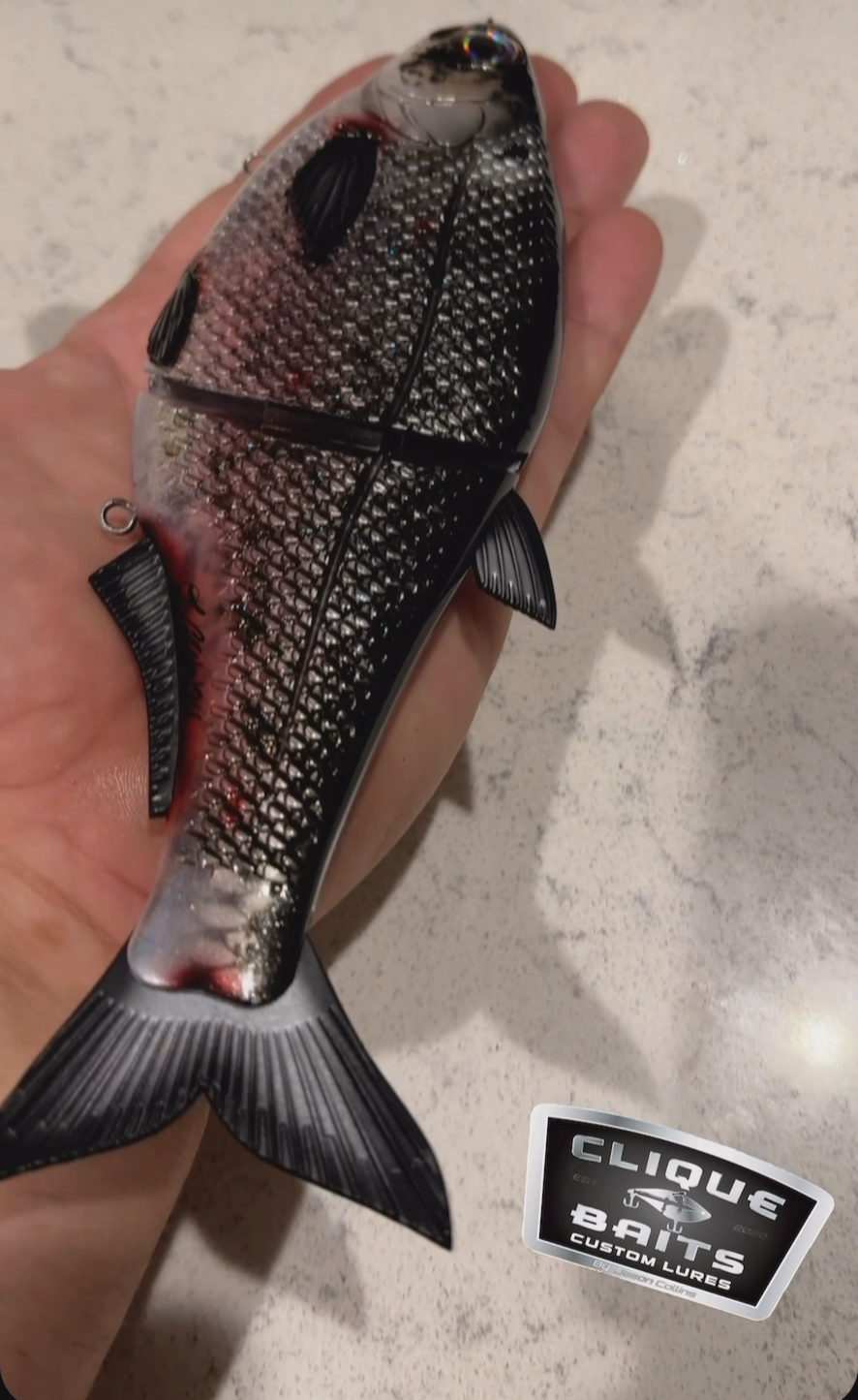 HINKLE SHAD SWIMBAIT GIZZARD SHAD CLONE CUSTOM PAINTED 🚨 NEWEST 9 ...