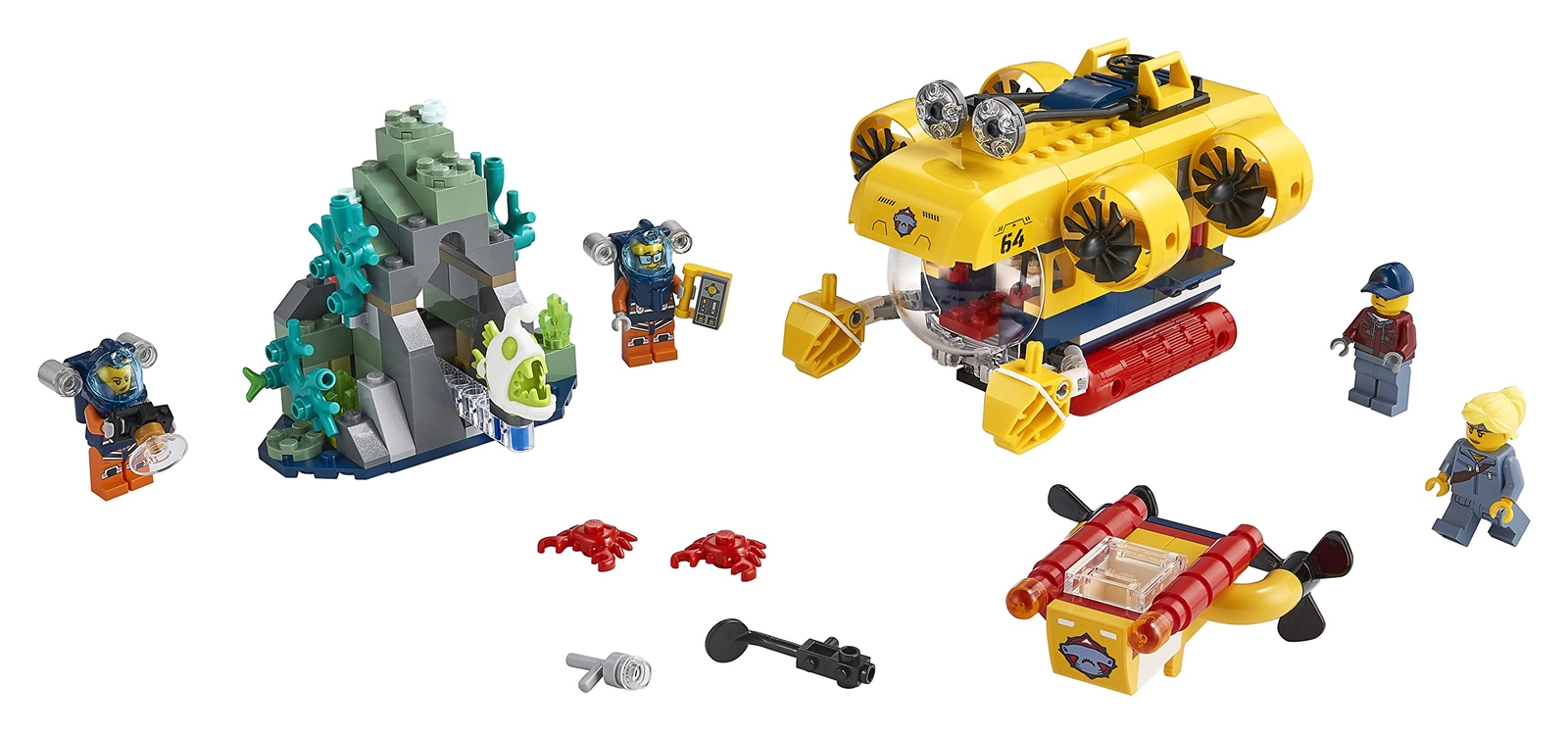 Lego City Sea Expedition Deep seabed/underwater exploration submarine ...