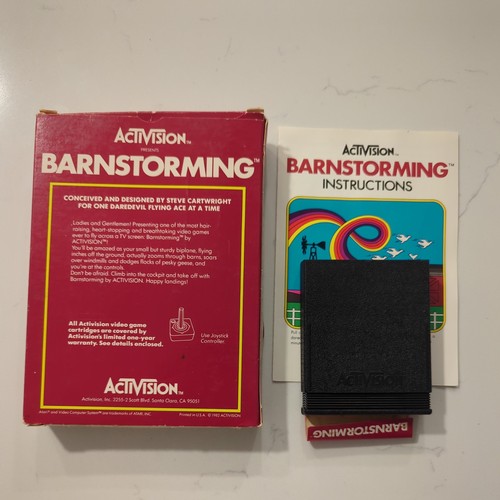 Barnstorming - Atari 2600, 1982 - Box, Manual, & Cartridge - Tested ...