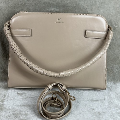 Halston Women's Crossbody Tan Bag Purse Detachable Strap Heritage NWT ...