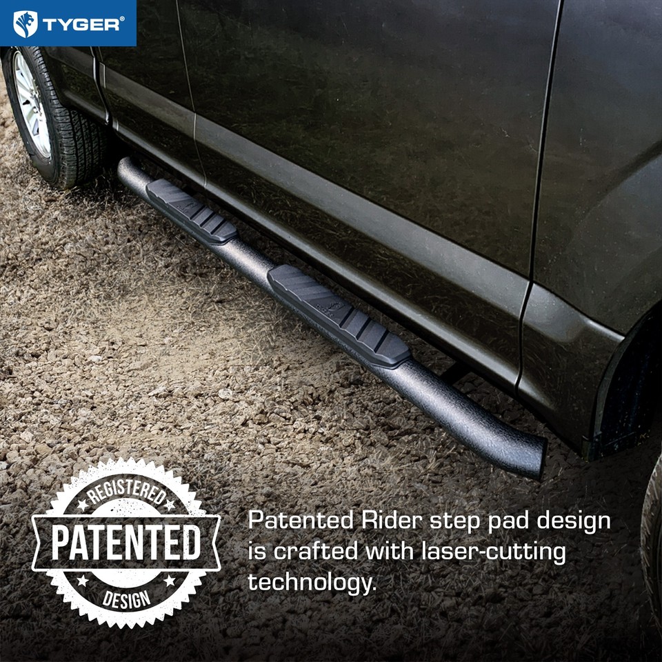 TYGER 3.5" Rider Running Boards for 2005-2023 Toyota Tacoma Double Cab ...