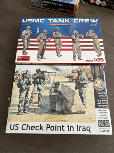 Master Box MB 1/35 3591 US Army Soldiers (Iraq Kit 3) & USMC Tank Crew ...