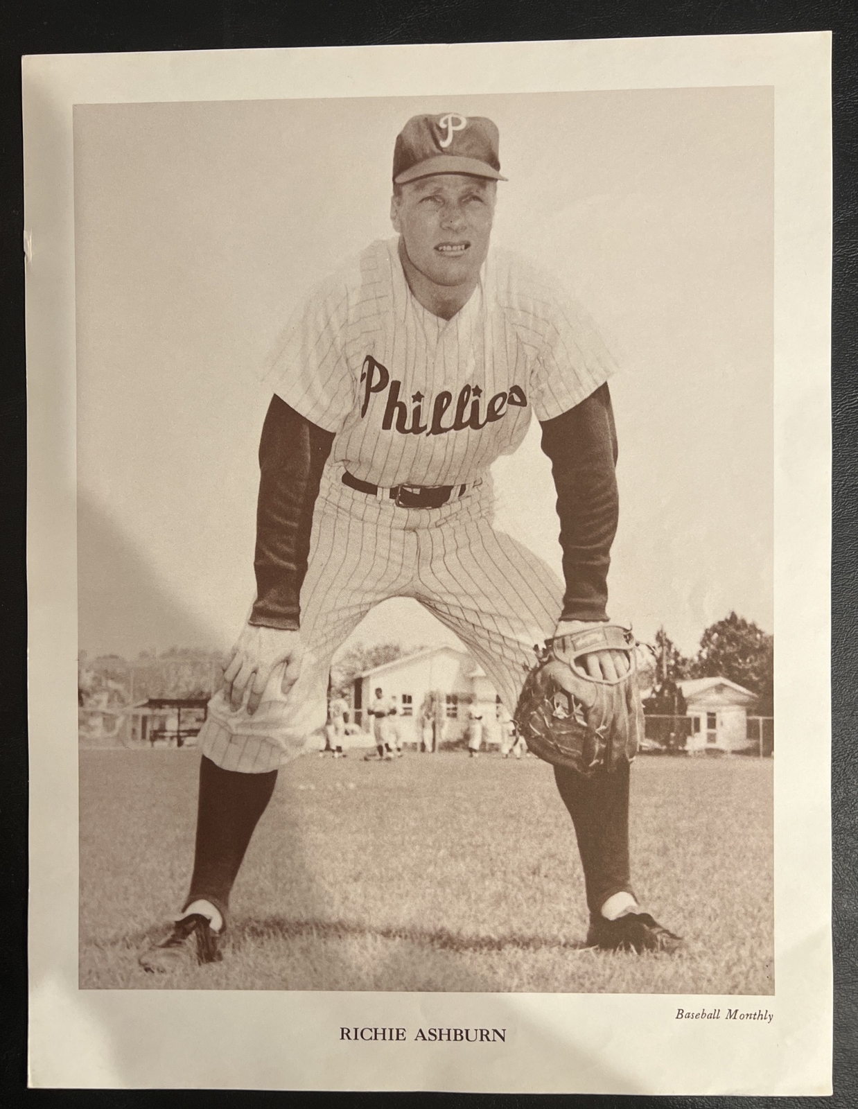 1962 M118 #7 Richie Ashburn Baseball Monthly Magazine 11-1/2” Photo ...