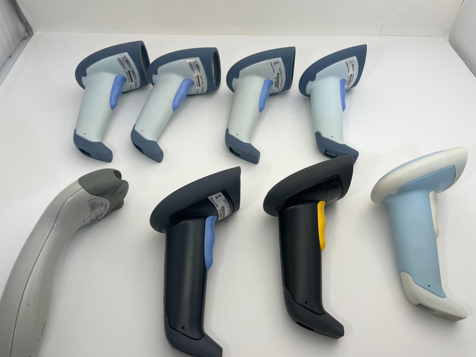 Mixed Lot 5 Unitech 1 Metrologic Barcode Scanners with 6 USB and 4 ...