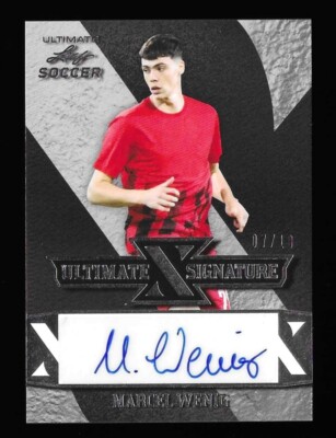 Marcel Wenig 2022 Leaf Ultimate Soccer Autograph Silver #07/10 Germany ...