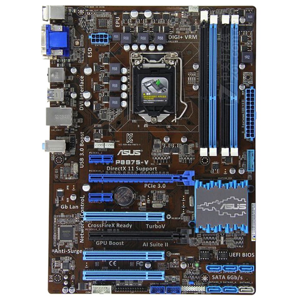 For ASUS P8B75-V LGA 1155 Motherboard Intel CPU i7/i5/i3 Desktop DDR3 ...