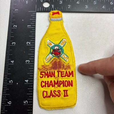 VTG BAD STAINING! Beer Bottle Theme 5 MAN TEAM CHAMP CLS II Gun Shoot ...