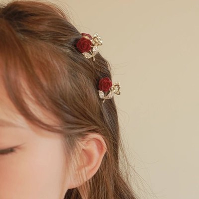 Small Mini Rose Mini Metal Clips Fashion Hair Clips Women Girls | eBay ...