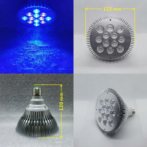 24W Purple Blue 420nm + 470nm PAR38 LED Lamp Spot Light Bulb for Plant ...