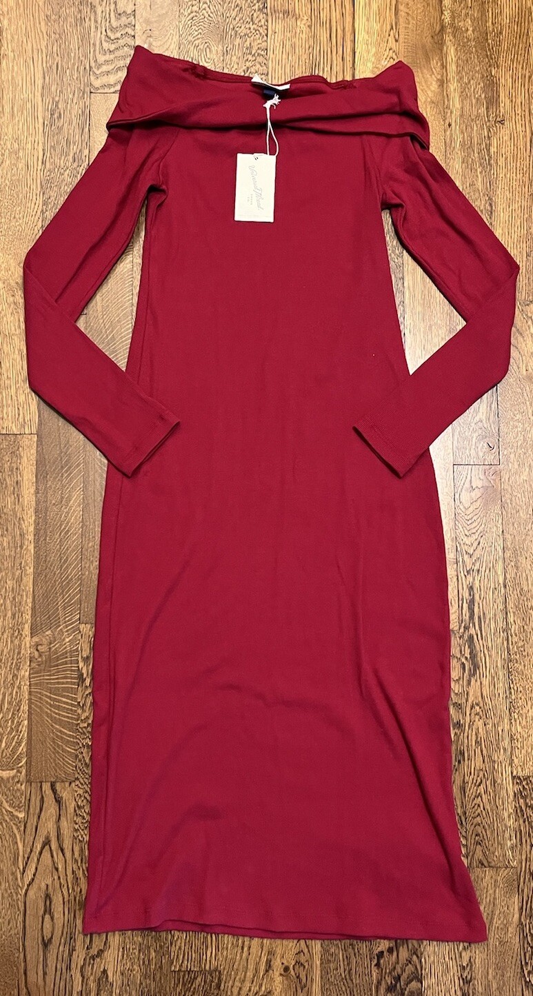 Universal Thread Women's Size Small Long Sleeve Midi Bodycon Dress Ruby ...