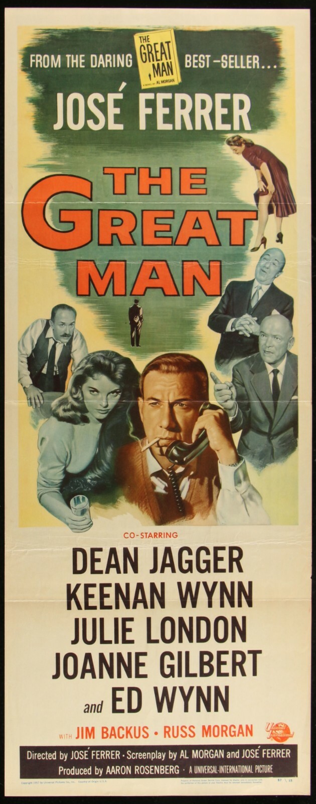 The Great Man (1956) - original insert movie poster - José Ferrer | eBay