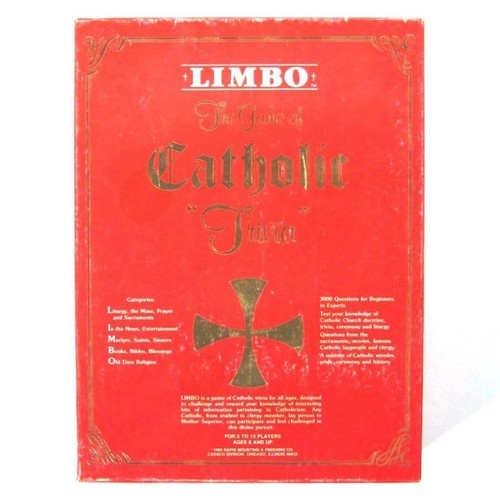 Limbo The Game of Catholic Trivia by Cadaco Vintage 1985 Complete | eBay