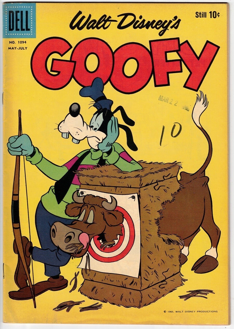 GOOFY / FOUR COLOR # 1094 (DELL) (1960) MICKEY MOUSE - JACK BRADBURY ...