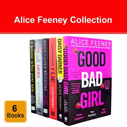 Alice Feeney 6 Books Collection Set Daisy Darker, Good Bad Girl ...
