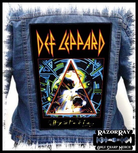 DEF LEPPARD - Hysteria === Backpatch Back Patch / ZZ Top Whitesnake ...