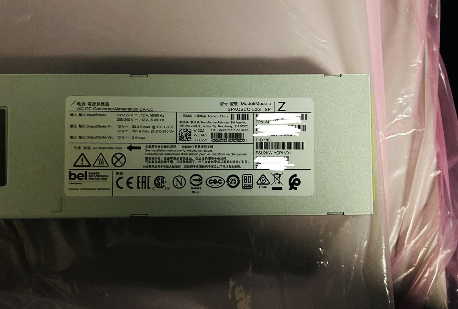 Cisco PSU2KW-ACPI 2000W AC Power Supply for sale online | eBay