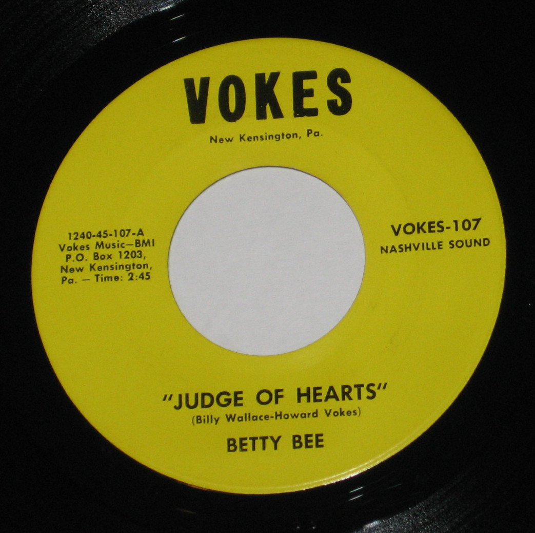 Betty Bee 7" 45 COUNTRY BOPPER I've Got My Honey VOKES Judge of Hearts ...
