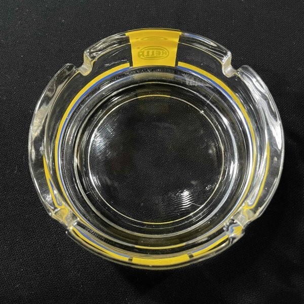 90s HELLA Hella GerAuParts Manufacturer Clear Glass Ashtray Corporate ...