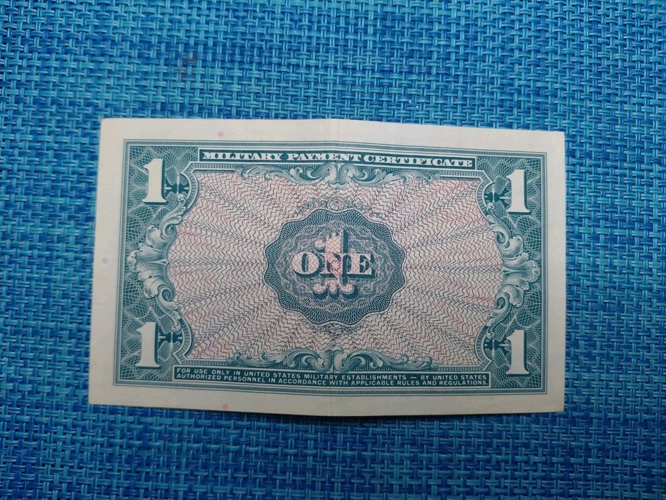 🇺🇸 USA Military Payment 1 dollar series 611 XF P-M54 banknotes 012326-5 ...
