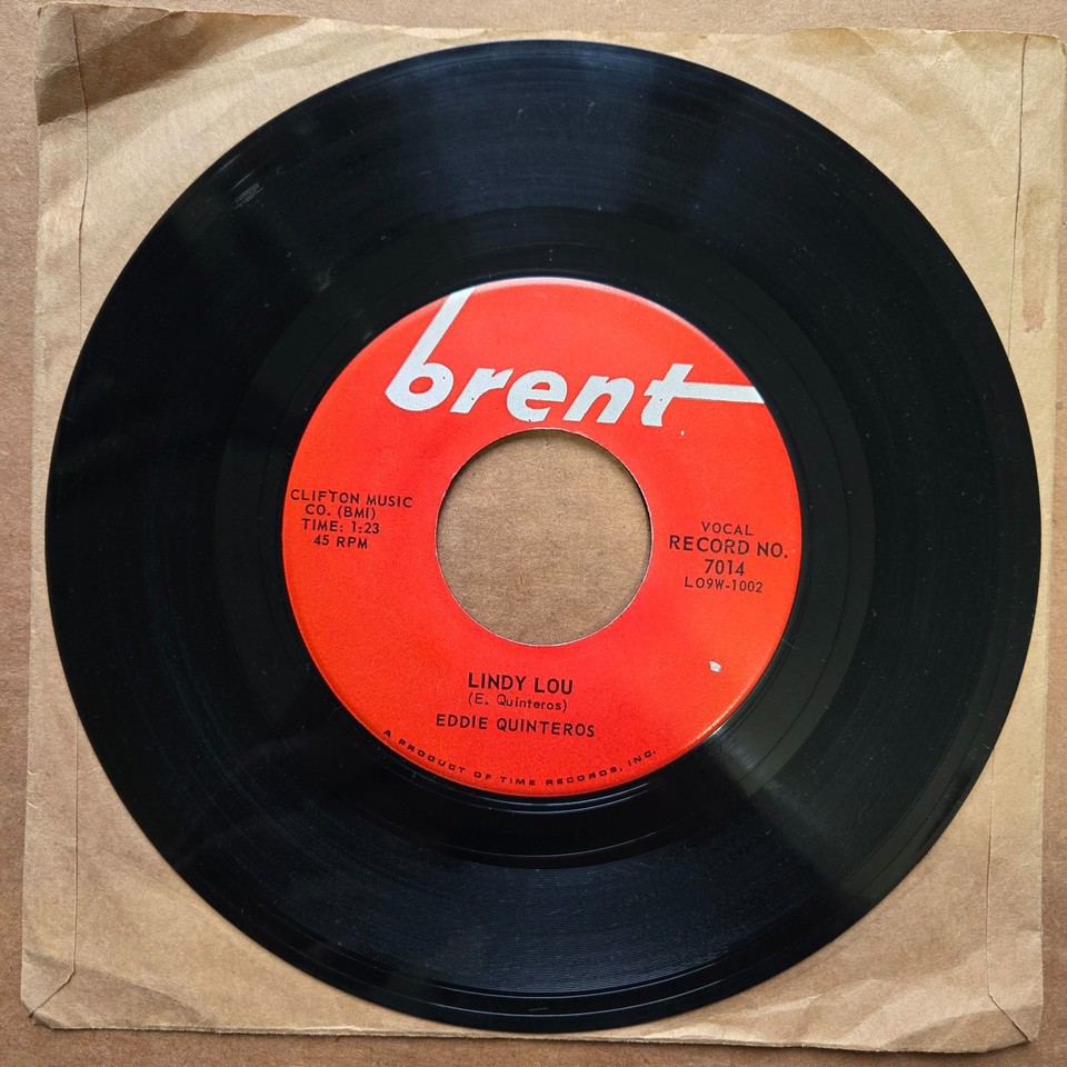 EDDIE QUINTEROS Lindy Lou/Slow Down Sandy RARE ROCKABILLY ROCKER 45 ...