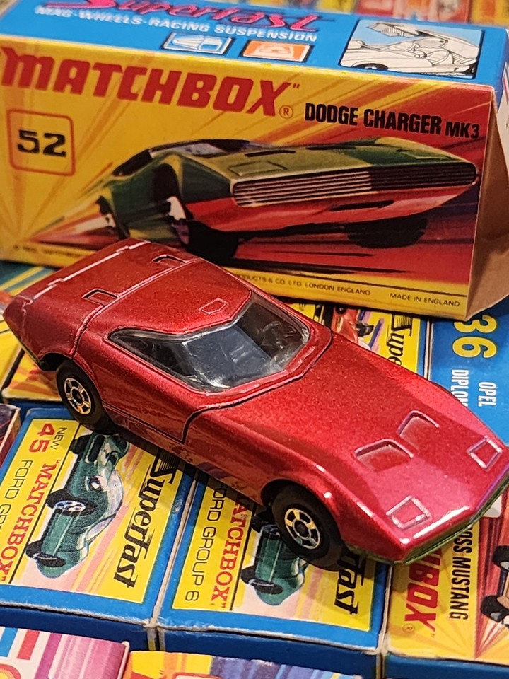 1970 Matchbox Superfast #52 Dodge Charger Mk3 Mint w/ Original Box | eBay