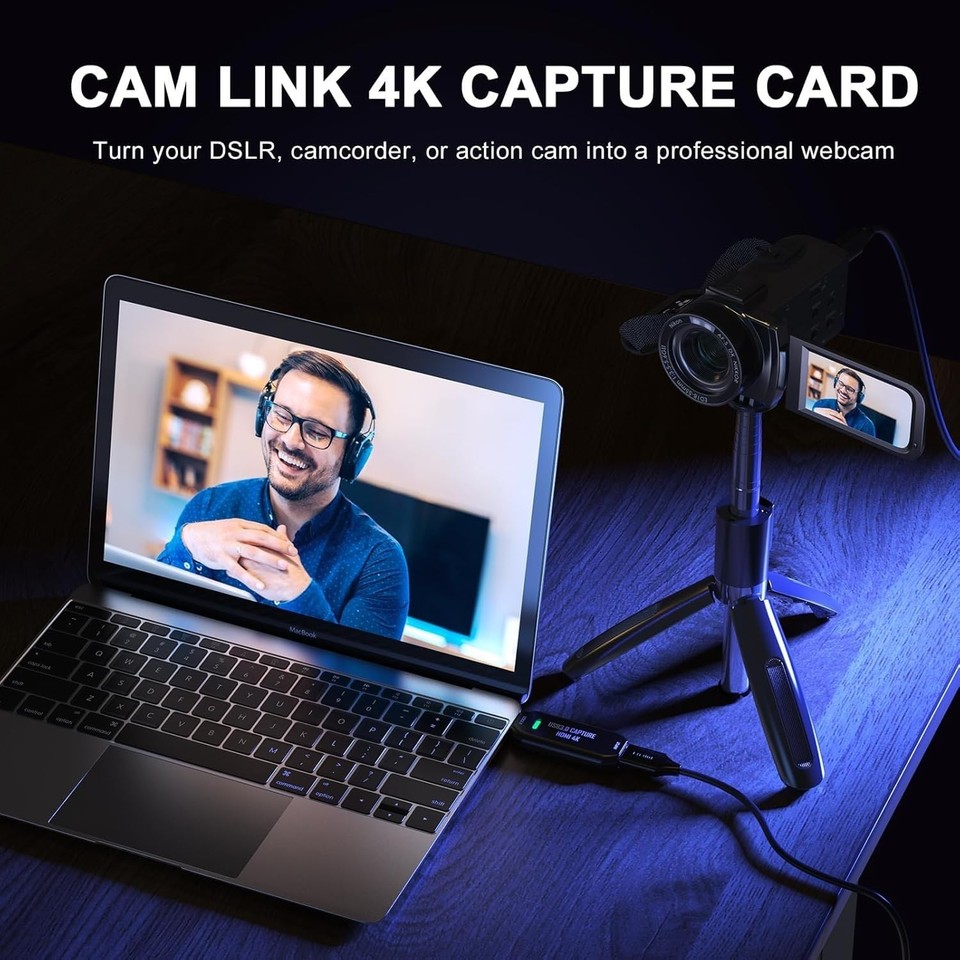 Cam Link 4K, USB 3.0 HDMI Capture Card, External Camera Capture Card ...