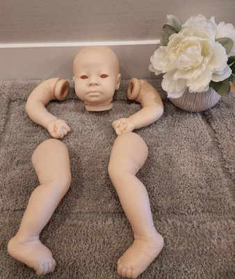 Realborn Mary Awake 20” Bountiful Baby Kit Unpainted Reborn Doll Asleep ...