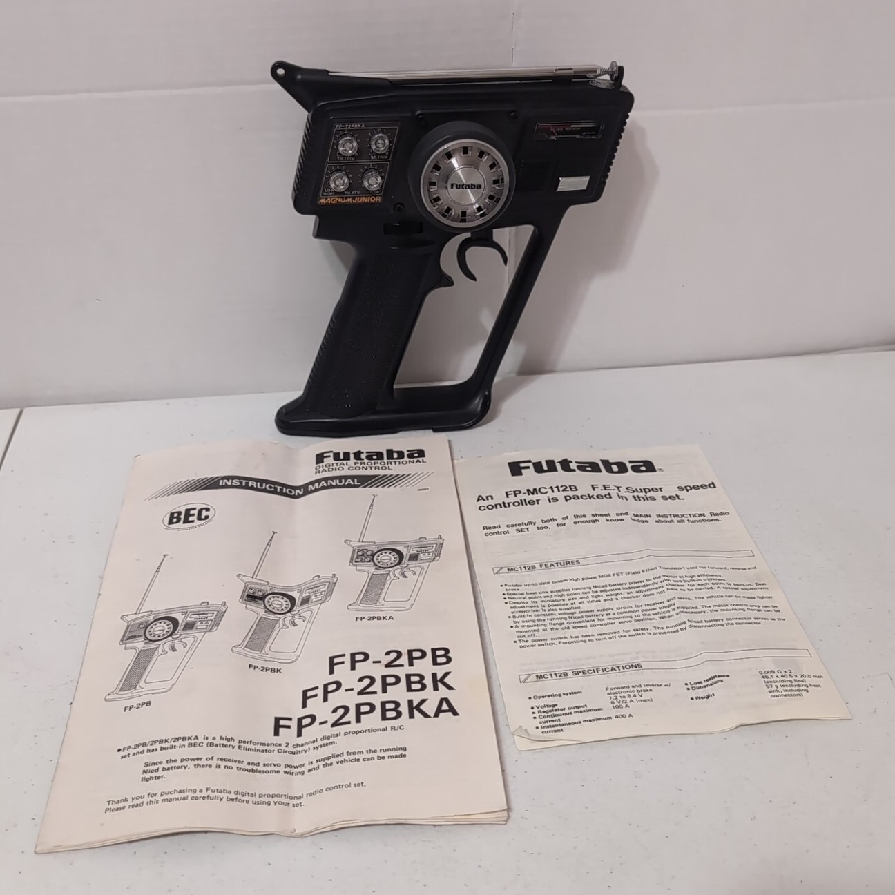 Futaba Magnum Junior FP-T2PBKA 75Mhz Digital Transmitter Rc Controller ...