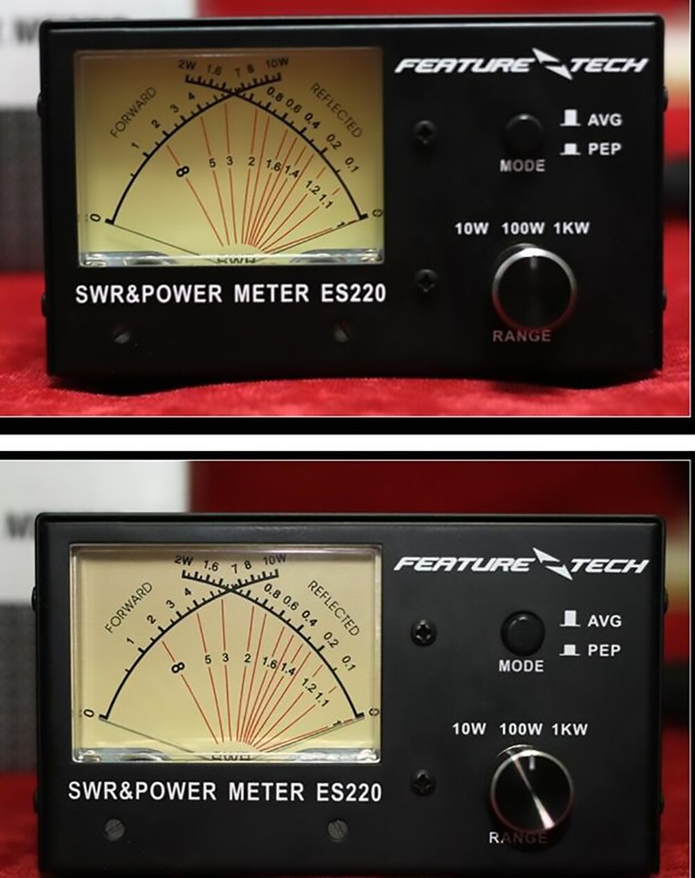 1000W ES220 V2 SWR Meter Power Meter VHF/UHF Dual Band 140-480MHz AVG ...