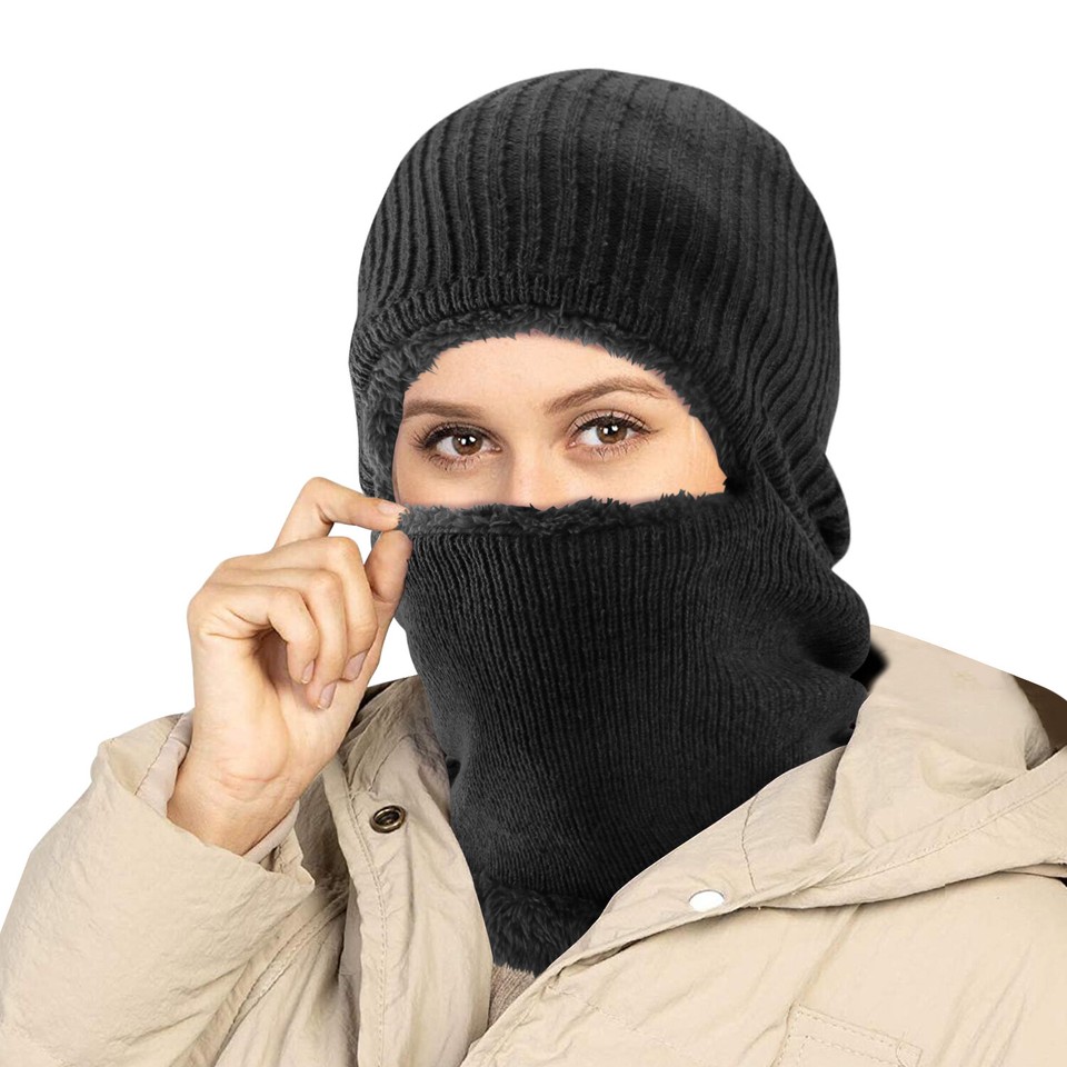 Winter Balaclava Full Face Mask Cold Weather Windproof Fleece Ski ...