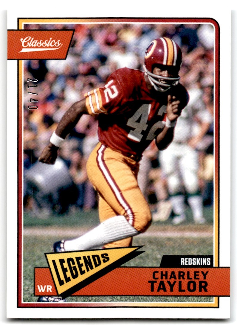 2018 Panini Classics Green Back Charley Taylor 21/40 Washington Redskins #189 | eBay