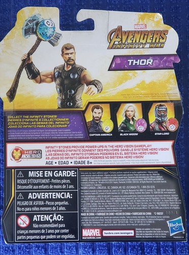 NEW THOR AVENGERS INFINITY WAR HERO VISION INFINITY STONE POWER UP ...