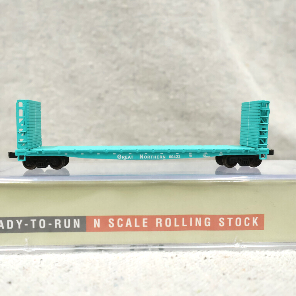 Walthers N Scale GSC Flat Car Great Northern #60422 w/ Box Freight ...
