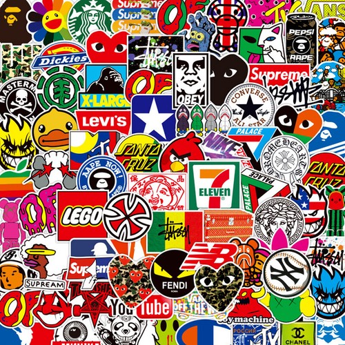 1000pcs Bulk Random Stickers Logo Bomb Sports Vinyl Decal Skateboard ...
