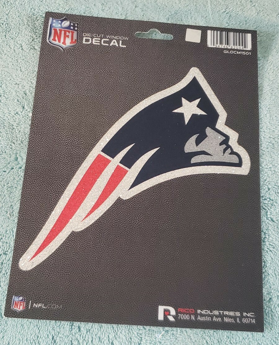 New England Patriots Glitter die cut Window Decal NEW | eBay
