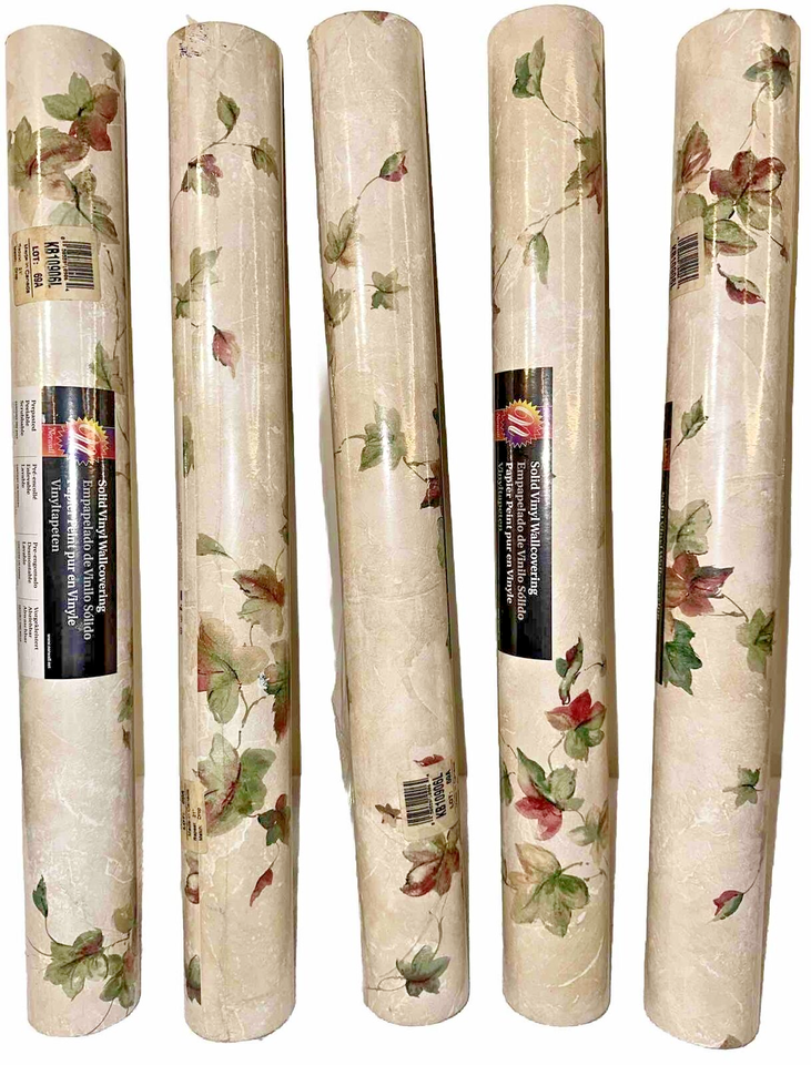 NORWALL 5 Rolls Of KB10906L Lot 69A PREPASTED Scrubbable 56.4 Sq Ft Per ...