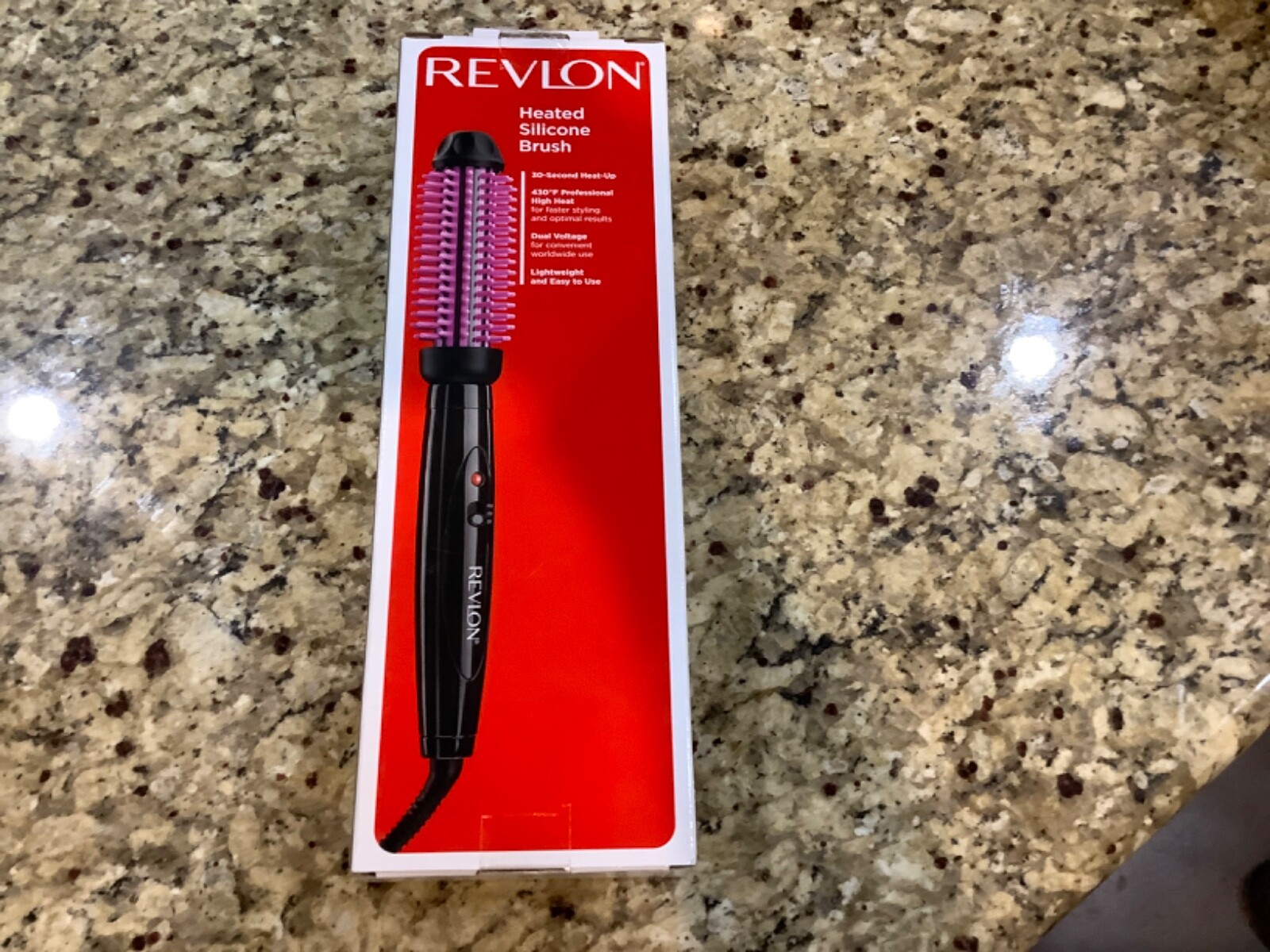 Revlon Silicone Bristle Heated Hair Styling Brush 1 inch barrel | eBay