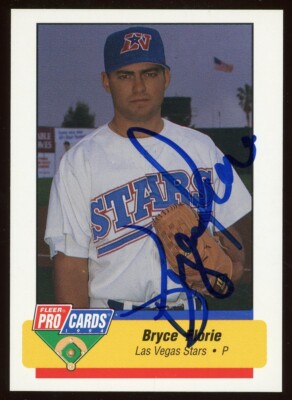 1994 Las Vegas Stars BRYCE FLORIE Signed Card autograph AUTO BREWERS ...