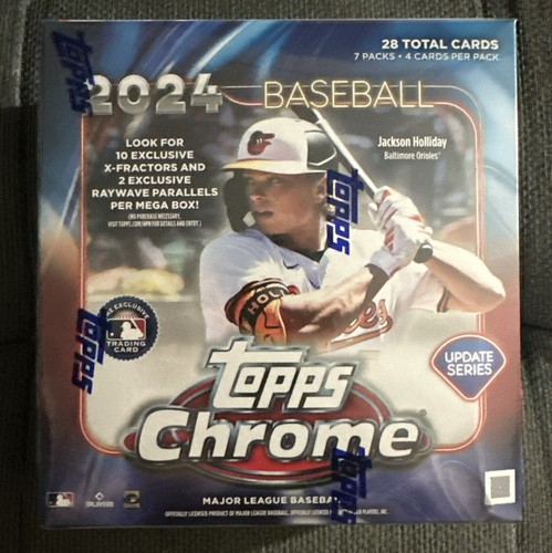 2024 TOPPS CHROME UPDATE SERIES BASEBALL MEGA BOX IN HAND SHIPS NOW! | eBay
