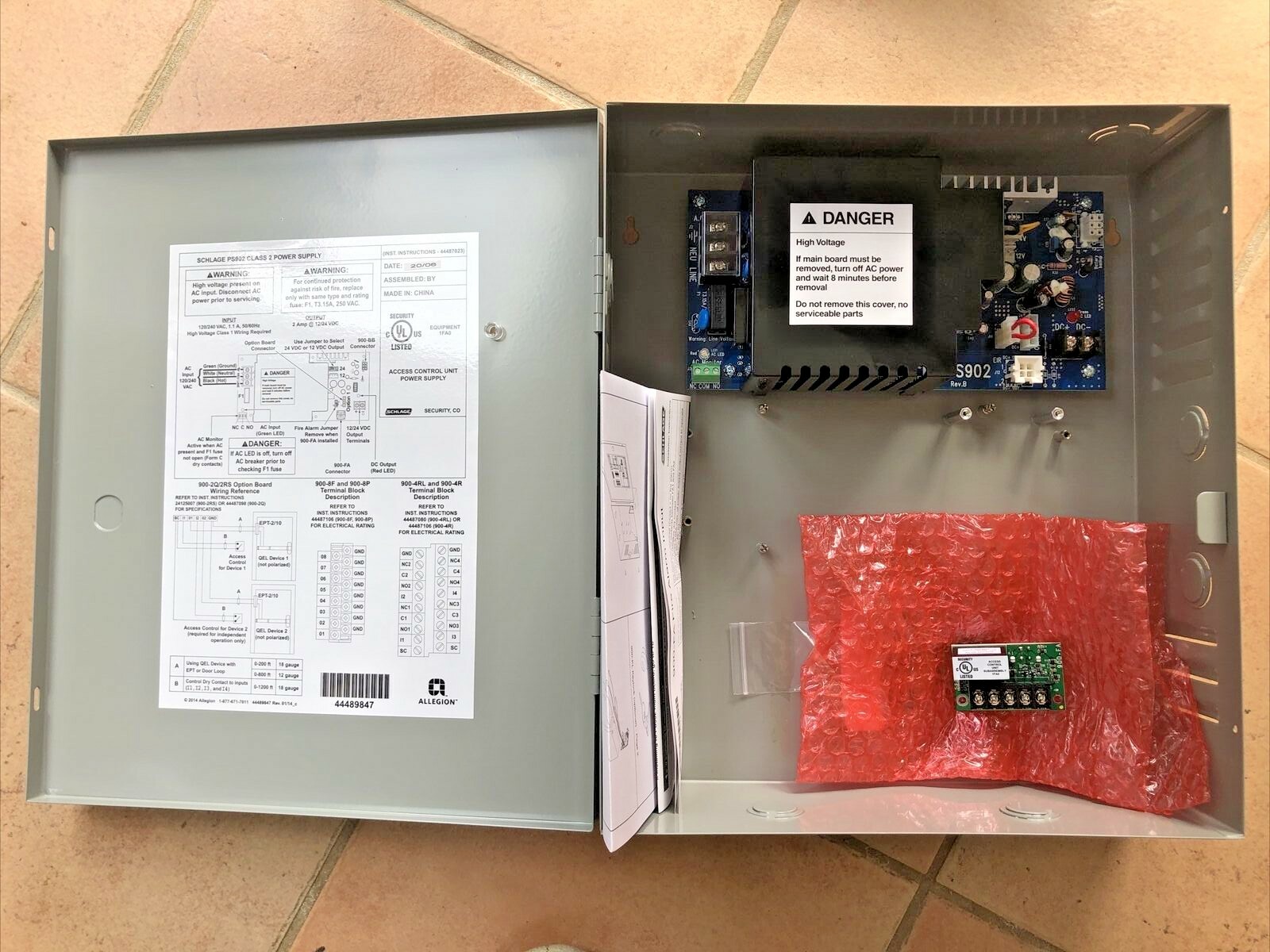 Allegion SCHLAGE PS902 Power Supply #44489847 NEW with 900-FA Fire ...